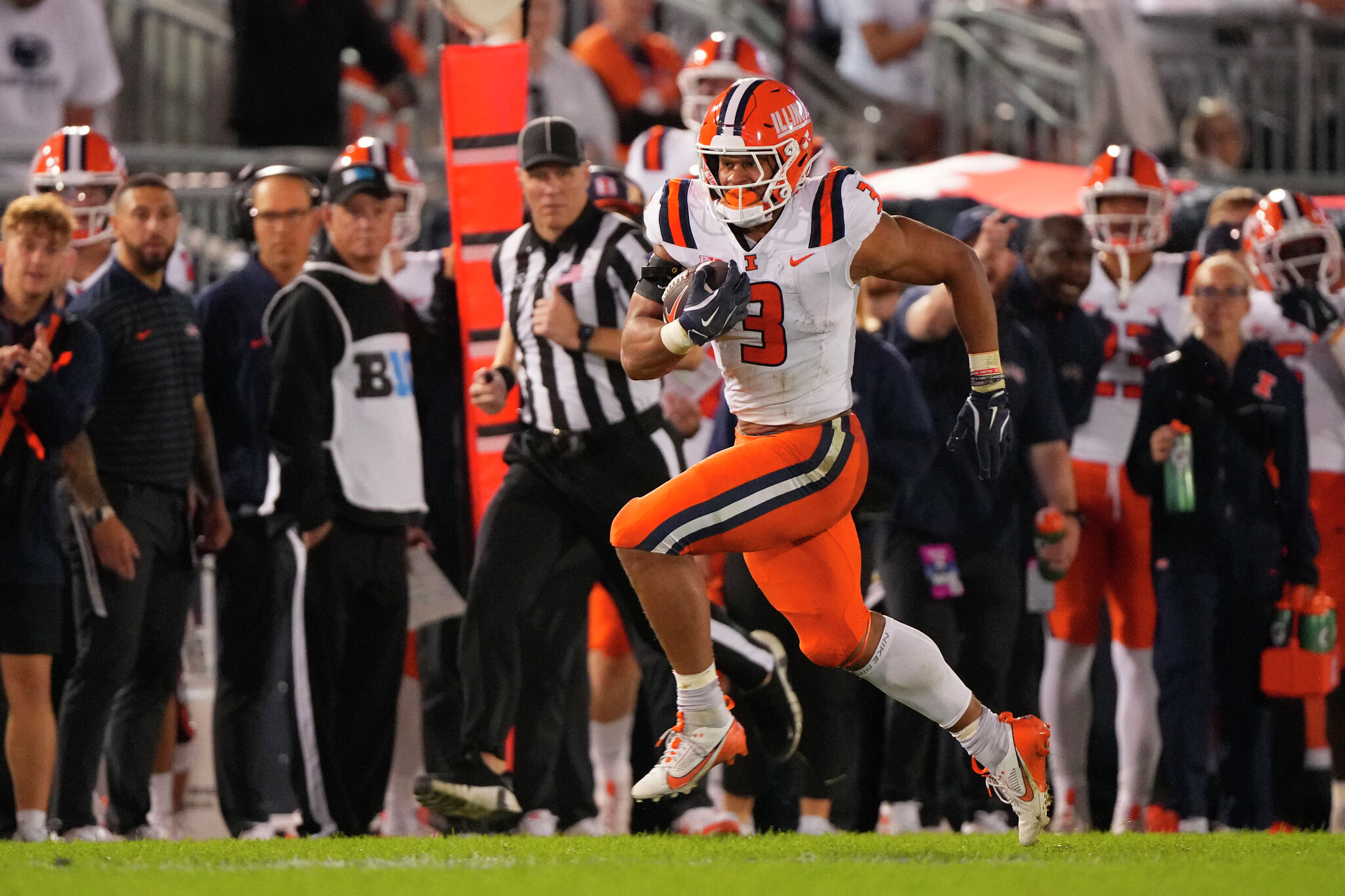 Illinois vs. Michigan football game time, TV announced