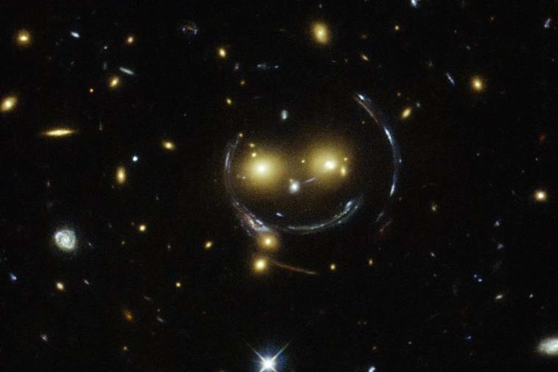 Happy face smiles back at NASA in unusual telescope image