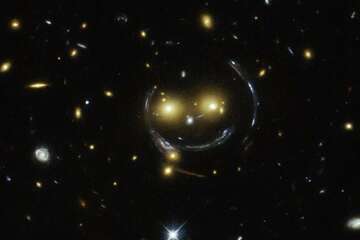 Happy face smiles back at NASA in unusual telescope image