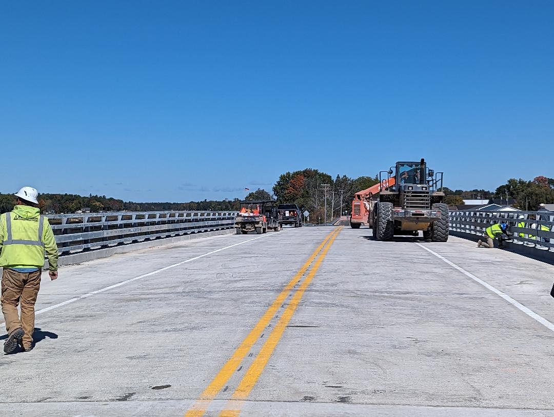 The M-30 Bridge over the Tobacco River between Midland opens Monday