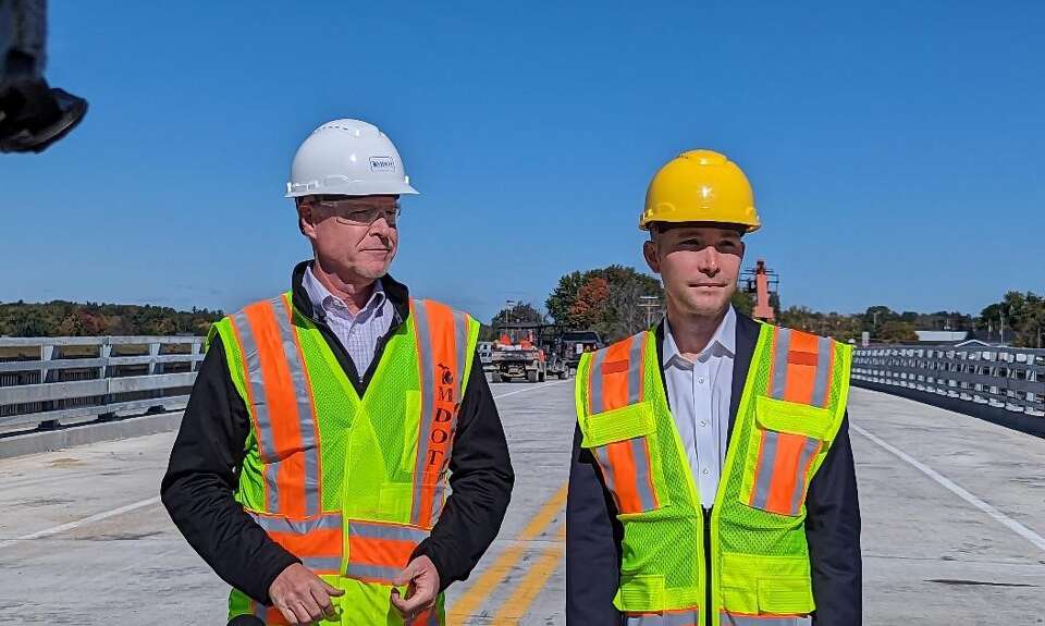 The M-30 Bridge over the Tobacco River between Midland opens Monday