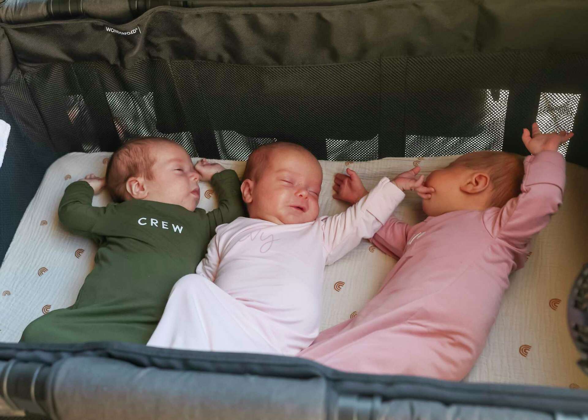 Friendswood 'spontaneous' triplets have set of identical twin girls