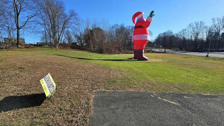CT firefighter aims to spread joy with 30-foot-tall inflatable pumpkin