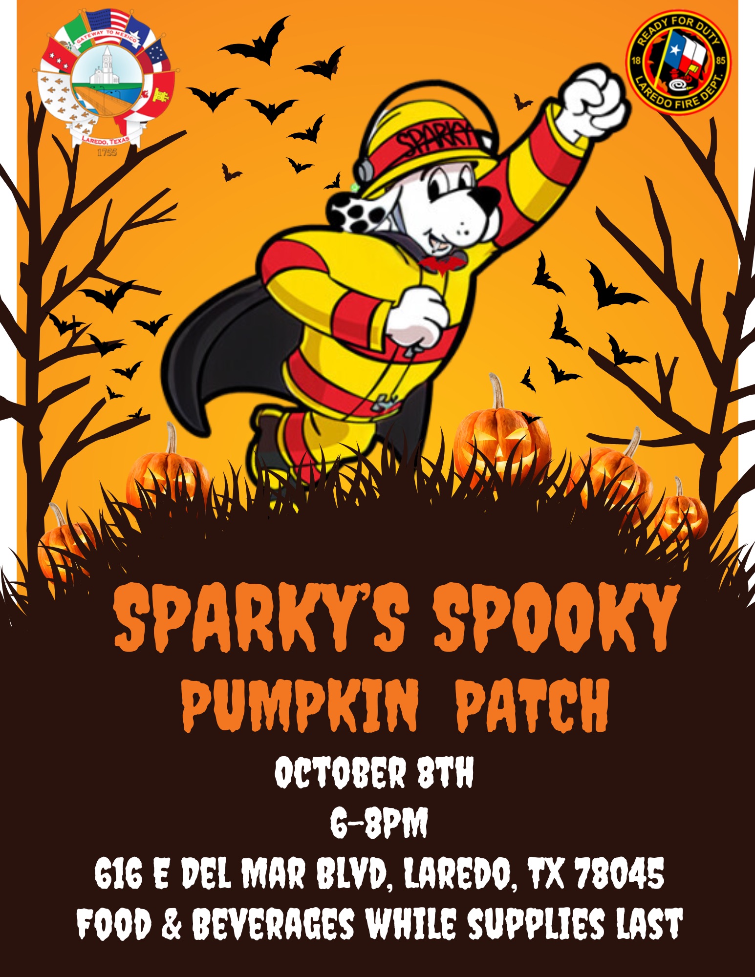 Laredo Fire Dept. invites families to Sparky’s Spooky Pumpkin Patch
