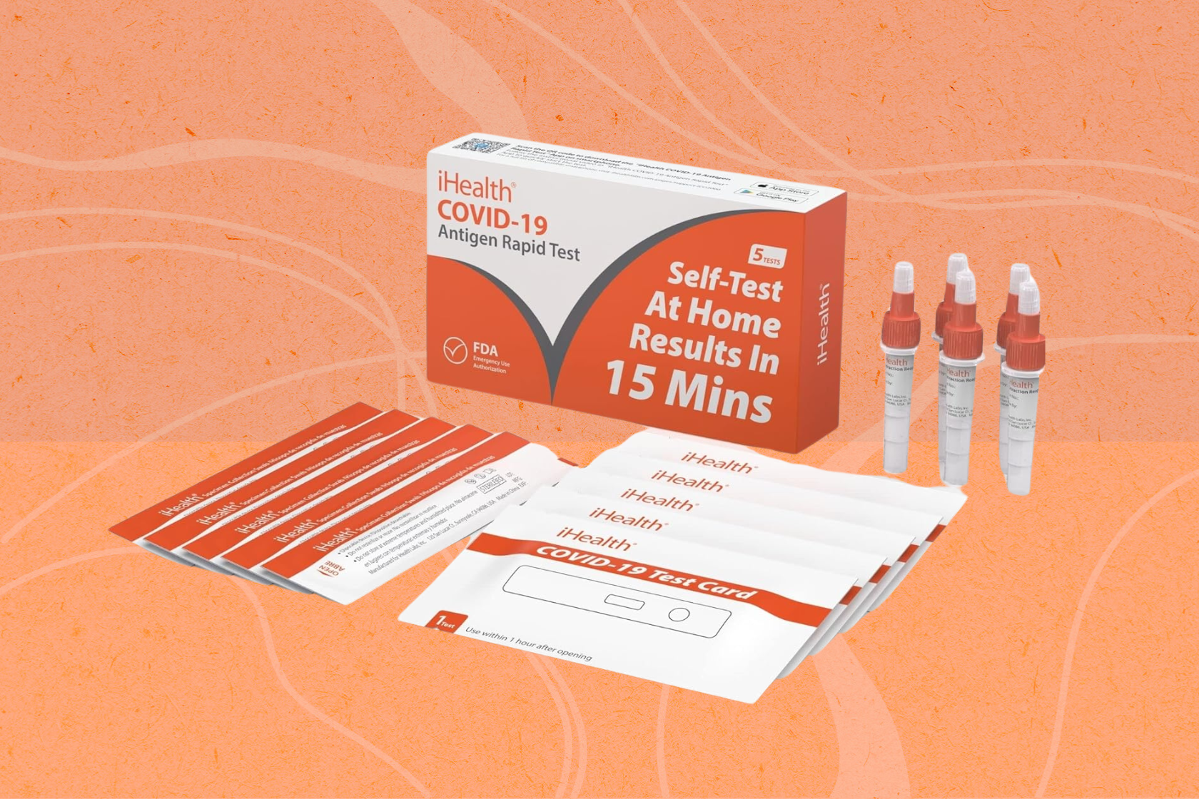 Save 39% on a five-pack of COVID tests during Amazon Prime Day