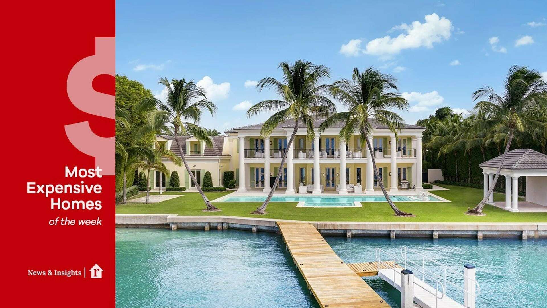 $95 Million Palm Beach Estate With 'Hurricane-Impact Windows' Tops the ...