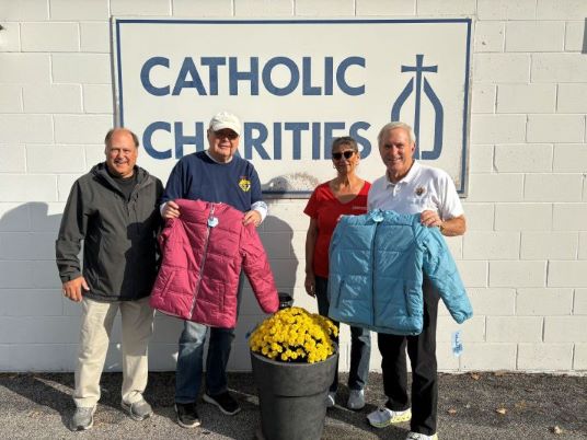 Alton Knights deliver Coats for Kids