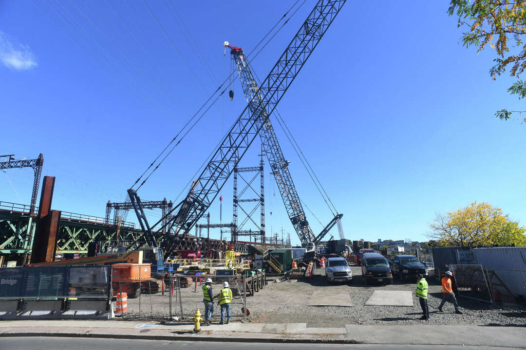 Norwalk construction site grows for Walk Bridge replacement project
