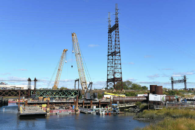 Norwalk construction site grows for Walk Bridge replacement project
