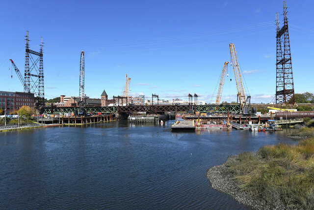Norwalk construction site grows for Walk Bridge replacement project