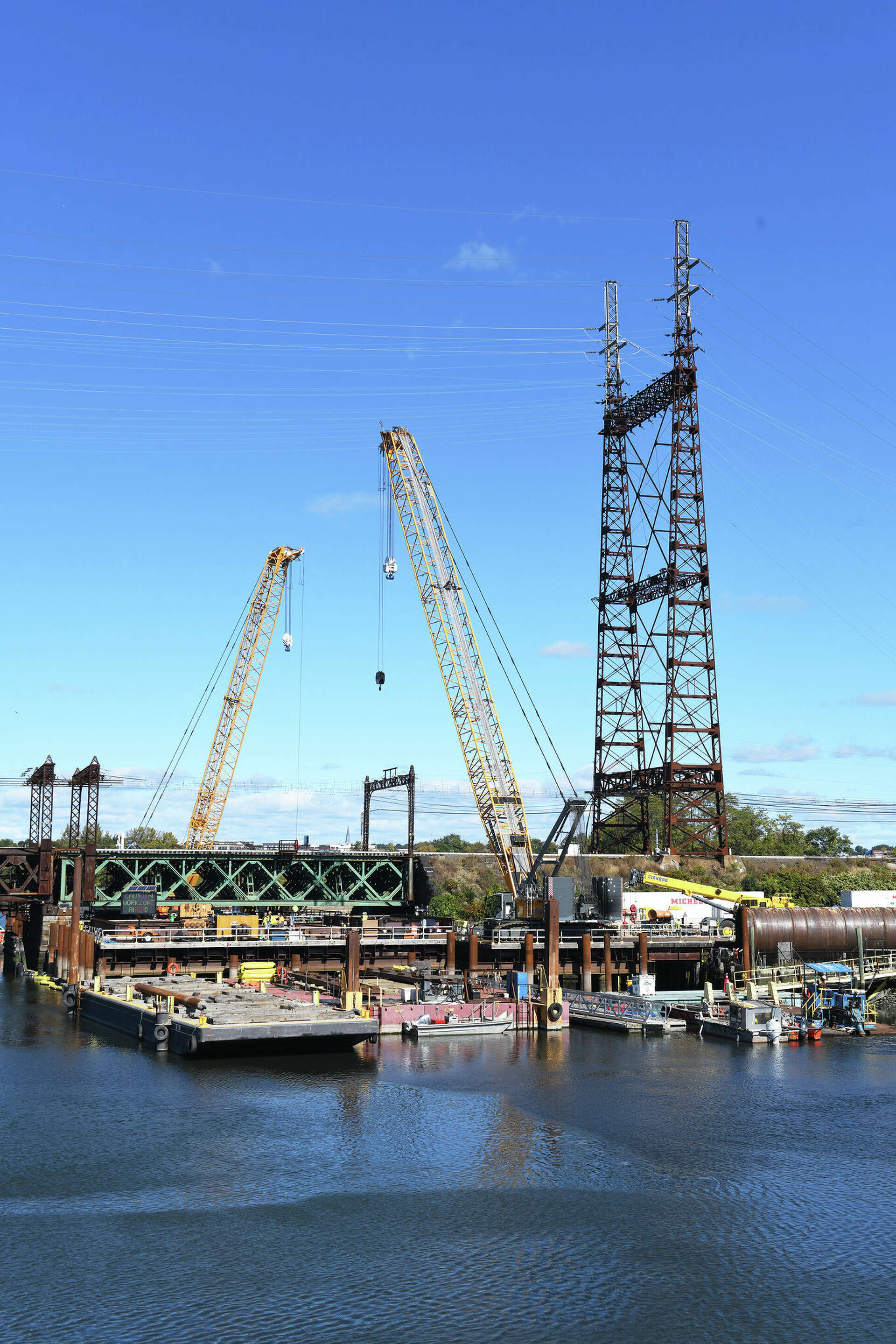 Norwalk construction site grows for Walk Bridge replacement project