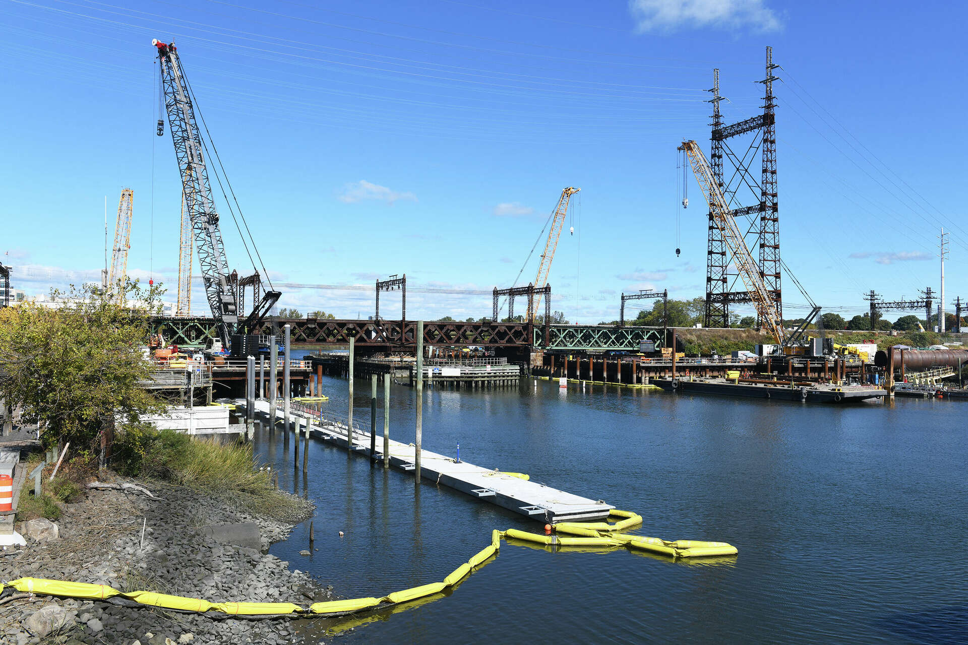 Norwalk construction site grows for Walk Bridge replacement project