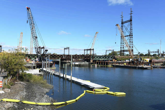Norwalk construction site grows for Walk Bridge replacement project