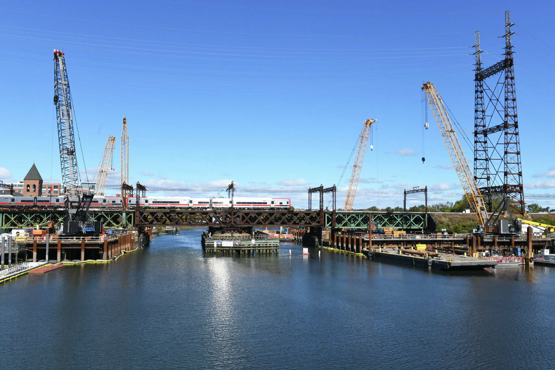 Norwalk construction site grows for Walk Bridge replacement project