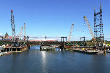 Norwalk construction site grows for Walk Bridge replacement project