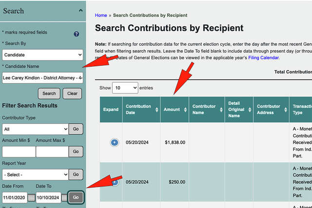 Track campaign contributions and expenditures for New York candidates