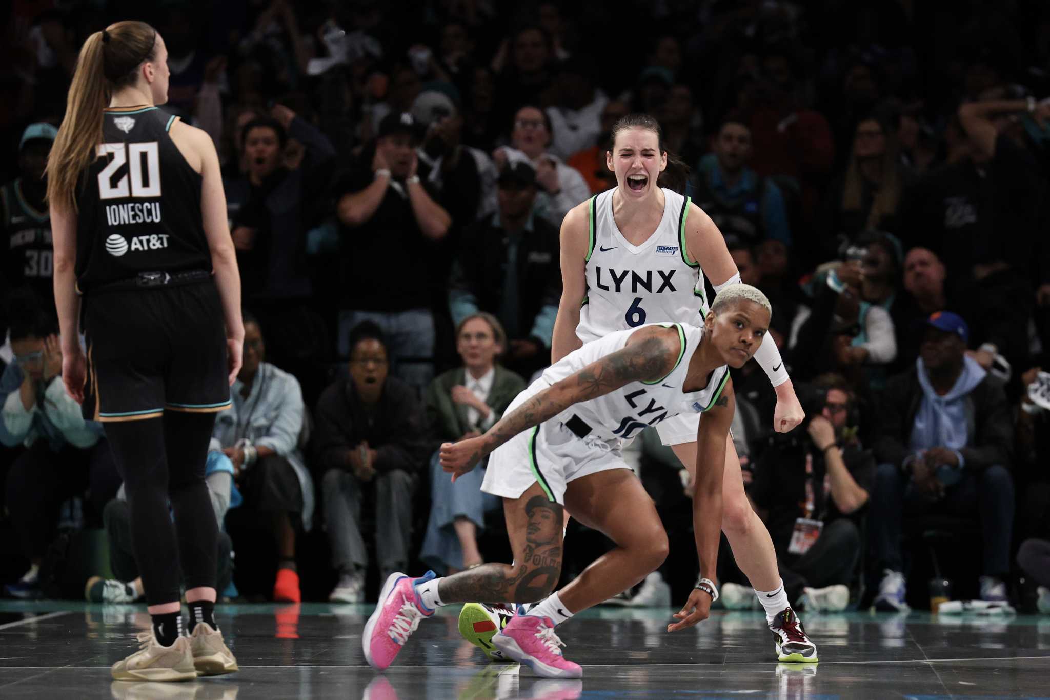 WNBA Finals open with high drama as Lynx stars Williams, Collier shine