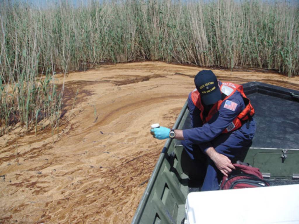 Crews still cleaning oil spill at wildlife refuge