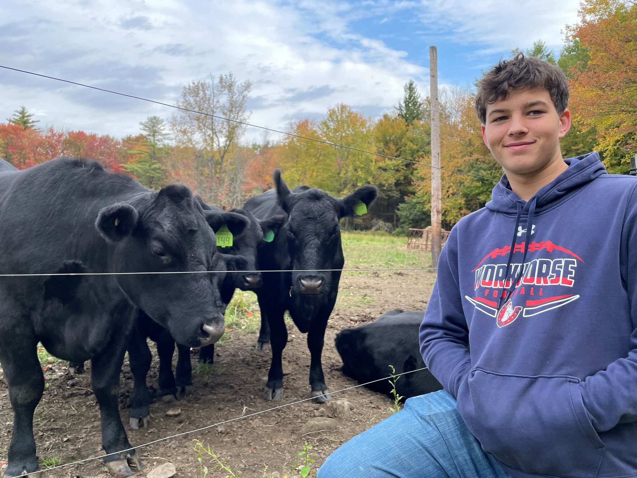 These CT athletes juggle high school football, working on family farms