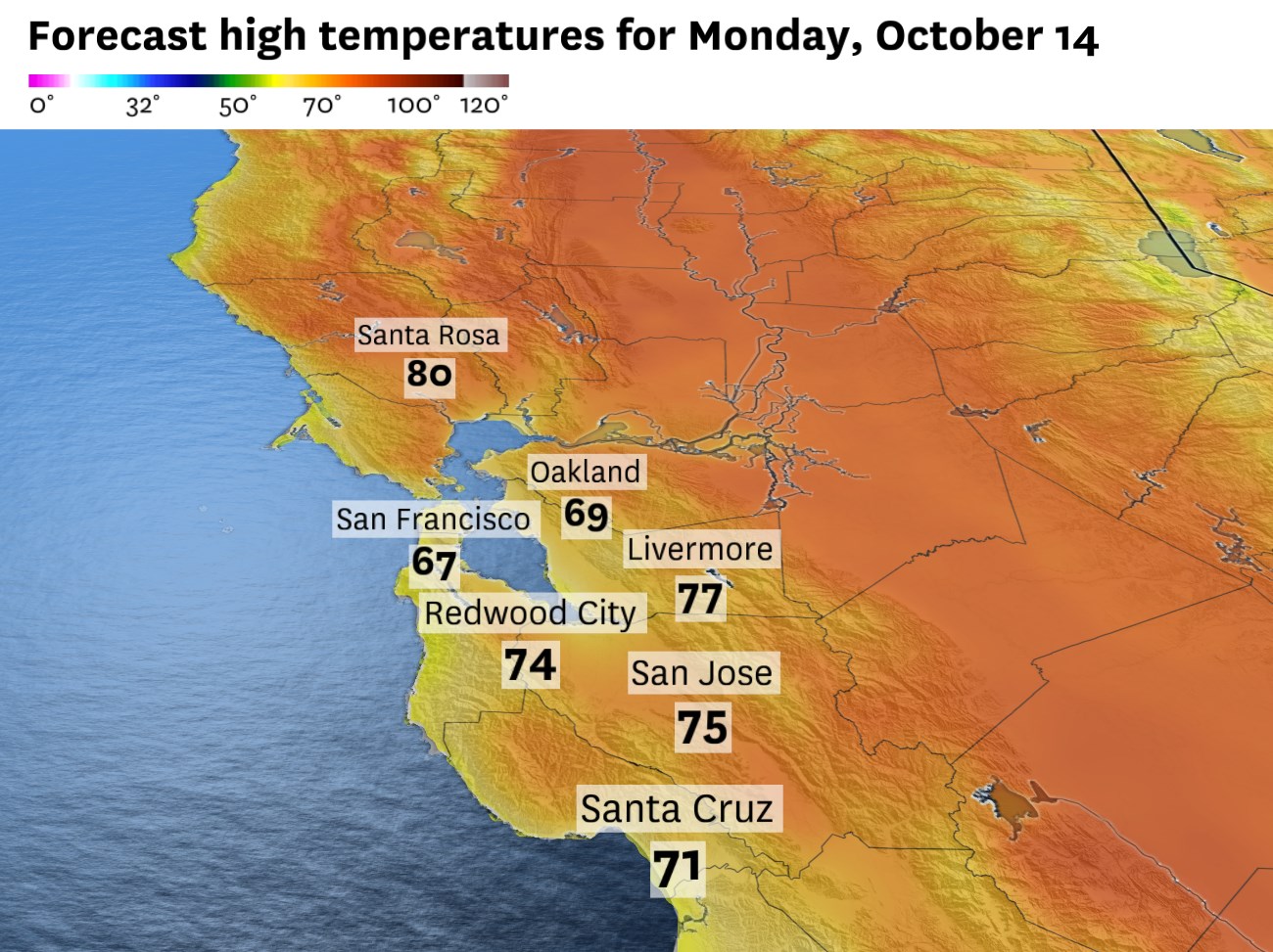 Bay Area weather to shift after a quiet start to the week