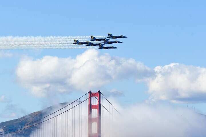 Blue Angels fans’ long wait pays off with S.F. air show