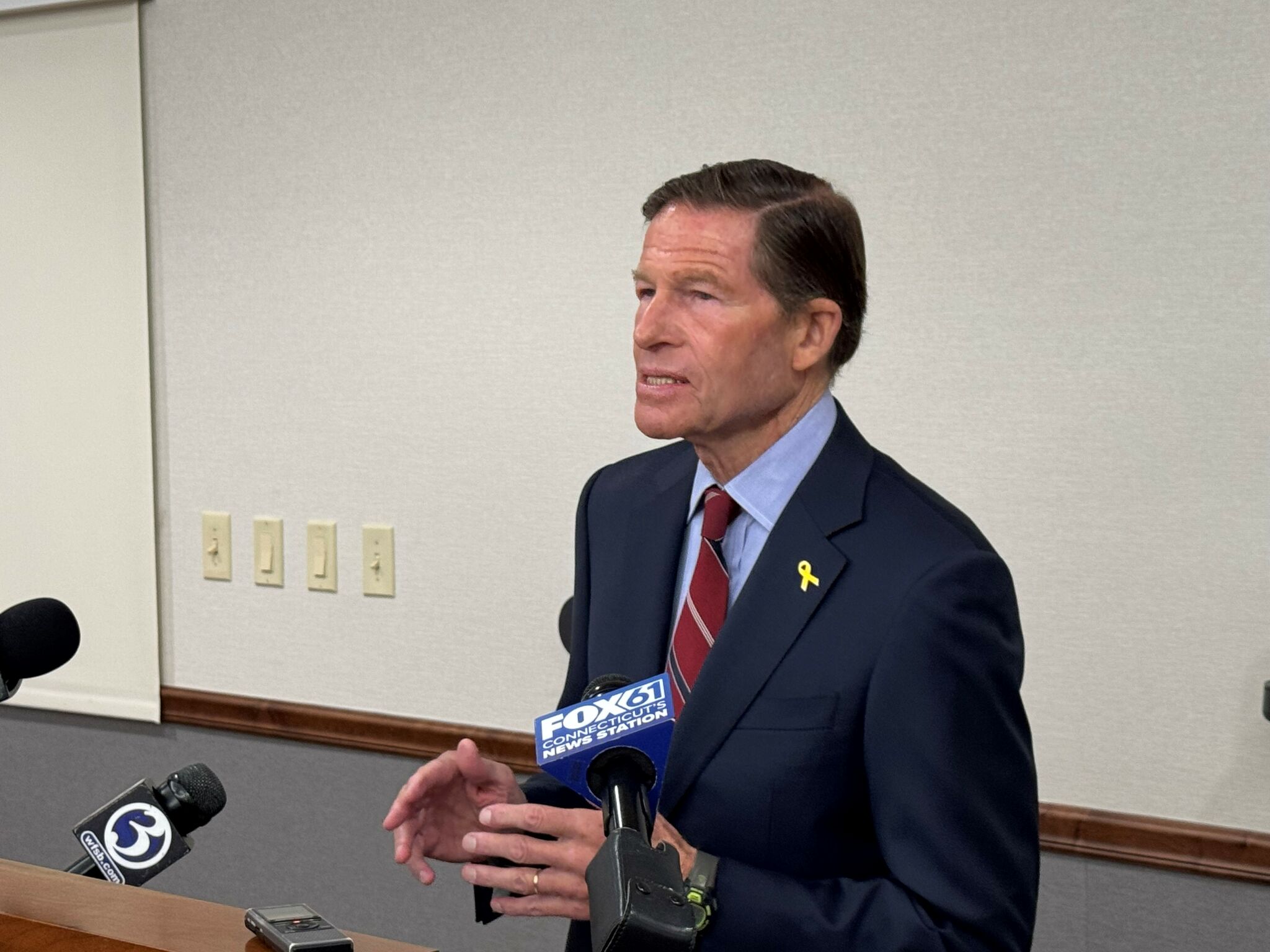 Connecticut Sen. Richard Blumenthal has hope for Middle East peace