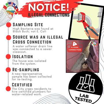 Illegal connection causes high bacteria in Laredo water supply