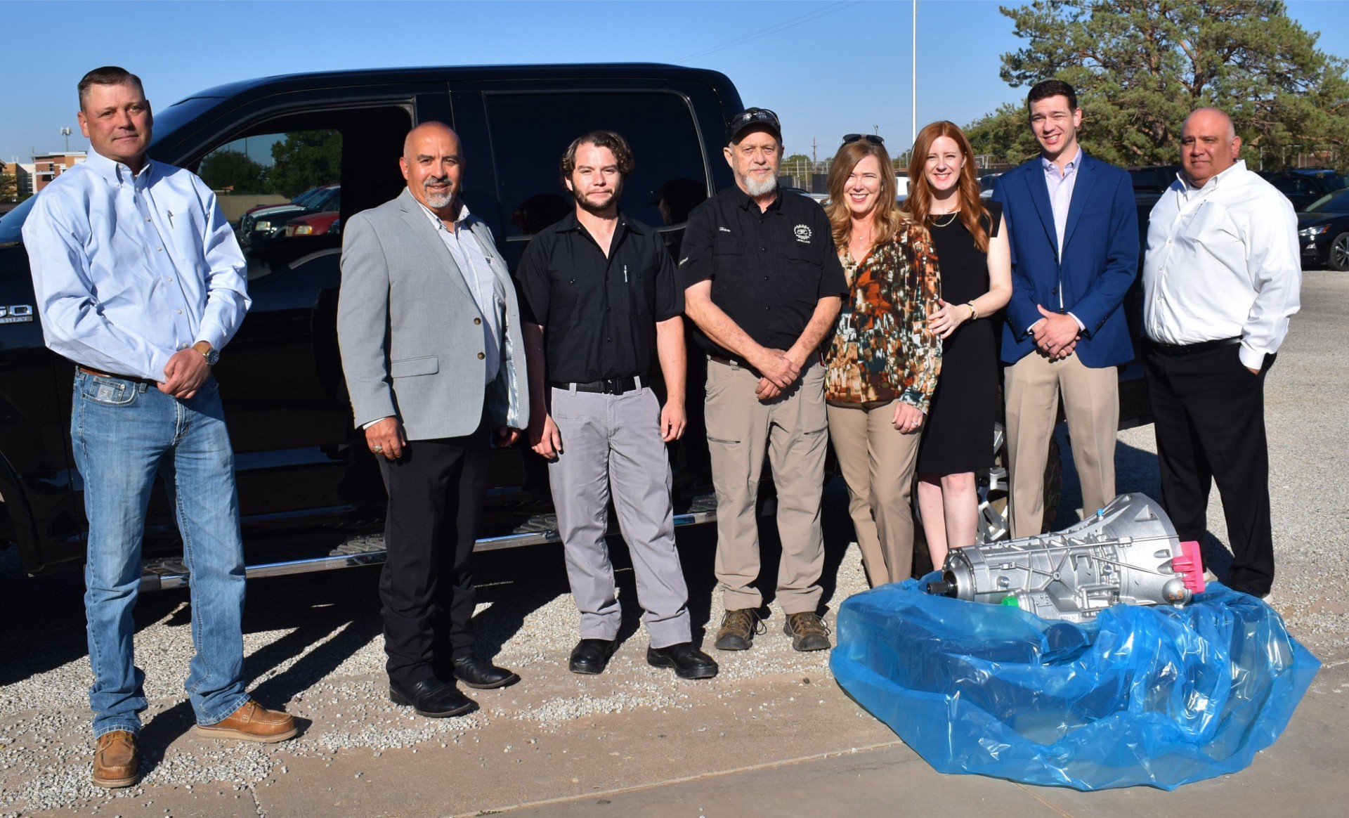 Smith Auto Family, Ford Motor Company donate transmission to SPC