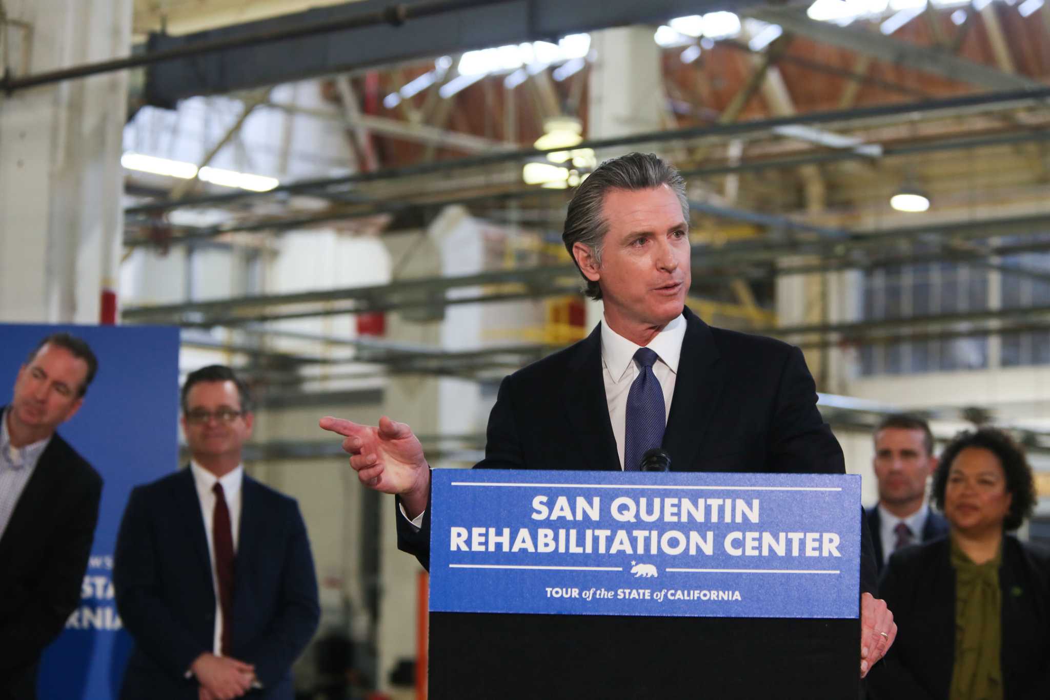 Prop 36 marks a rare split between Gavin Newsom and prison guard union
