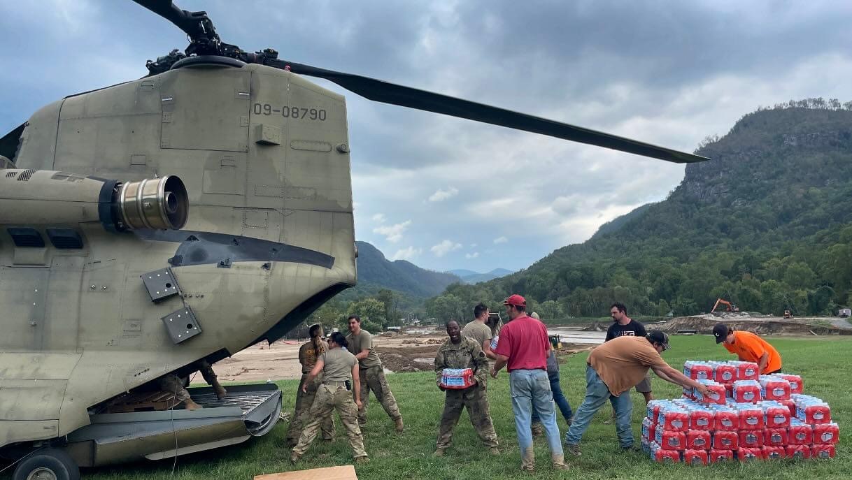 CT National Guard and Red Cross helping hurricane victims in South