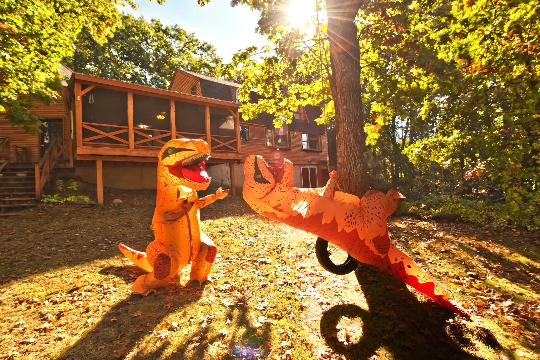 New Hampshire Homeowners Enlist a T-Rex Squad To Help Sell Their Home ...