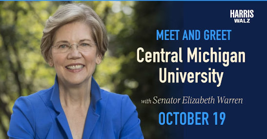 Sen. Elizabeth Warren to host rally at CMU on Saturday