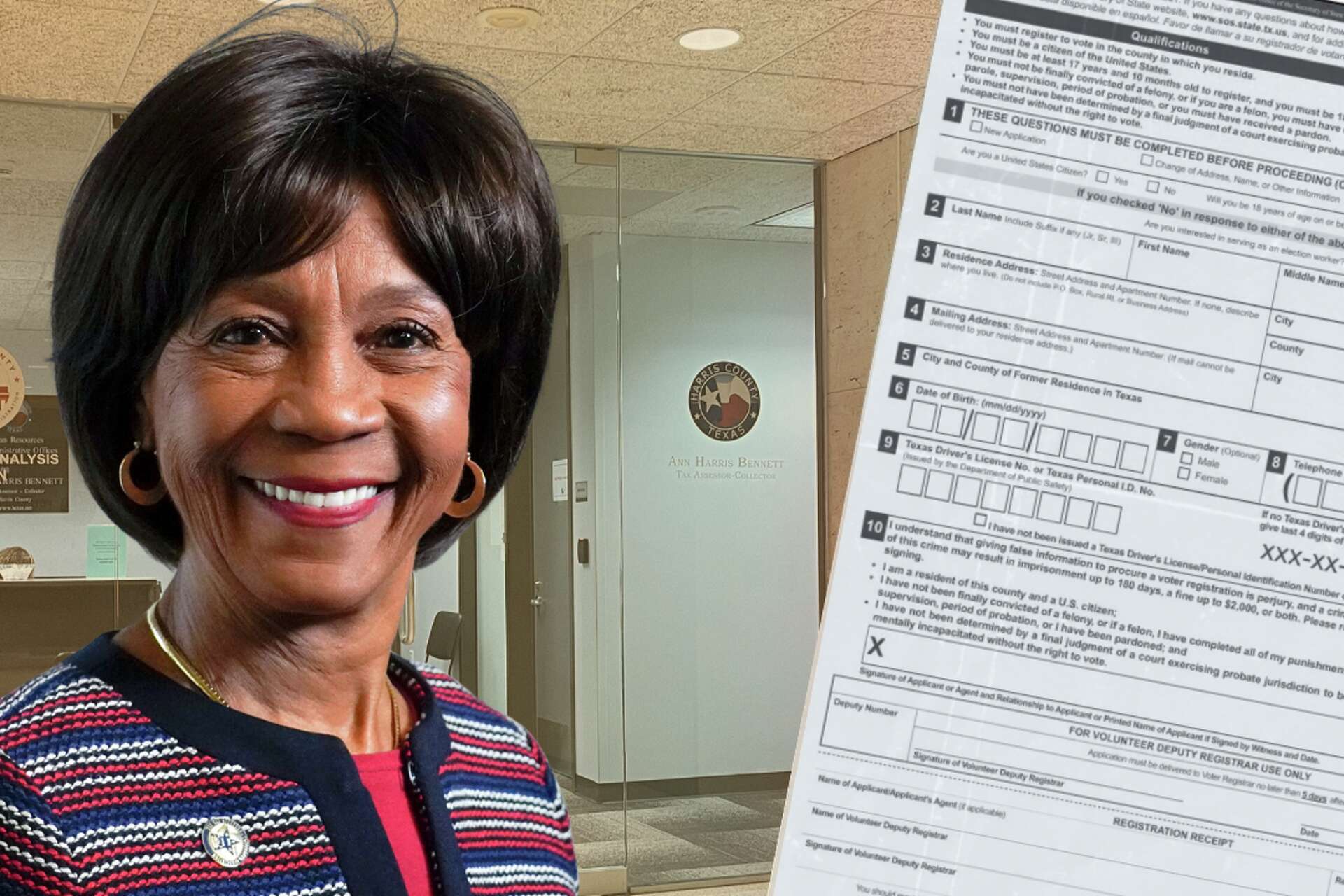Harris County voter registrar hasn’t keyed into her office in 4 years