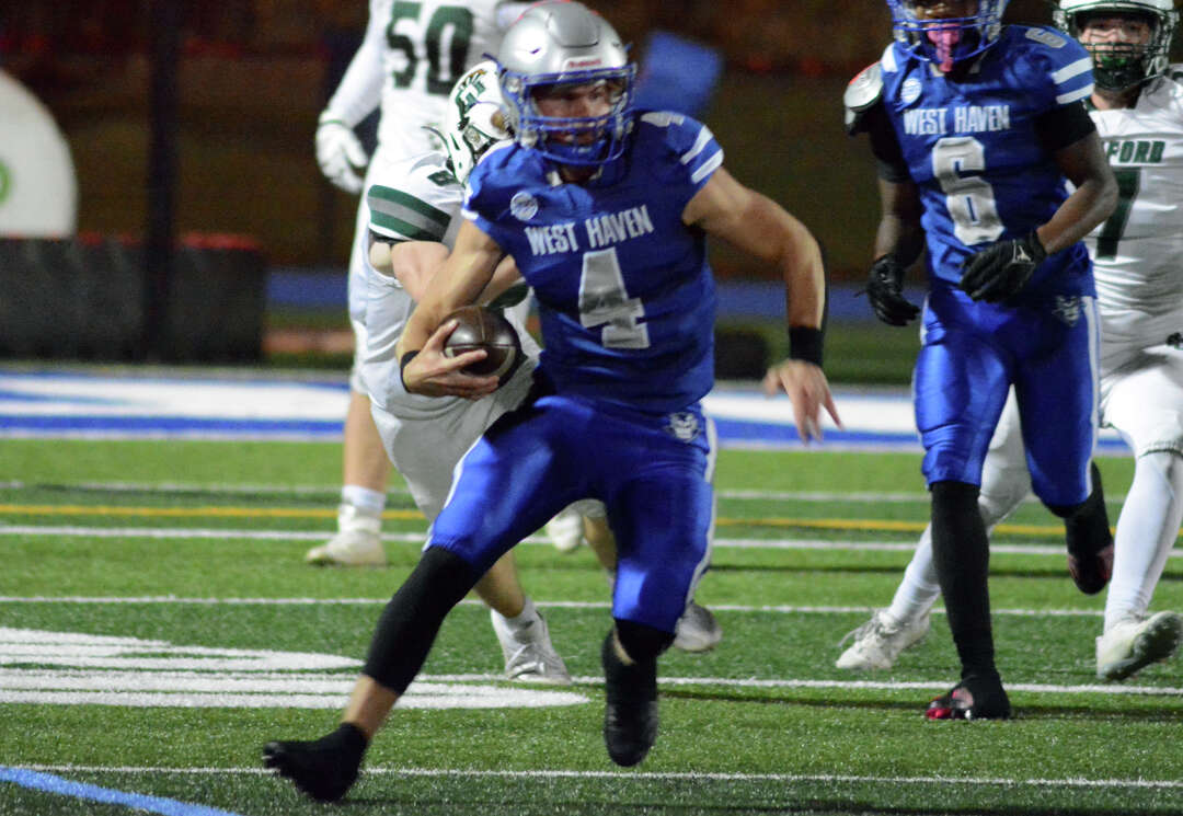 West Haven High School shut outs Guilford in CIAC football