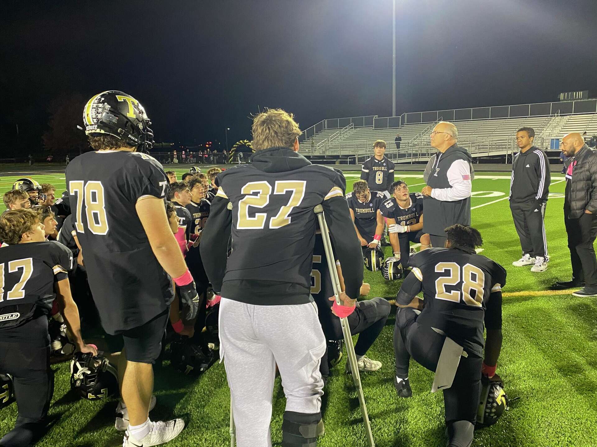 Trumbull football defeats McMahon as defense makes key plays