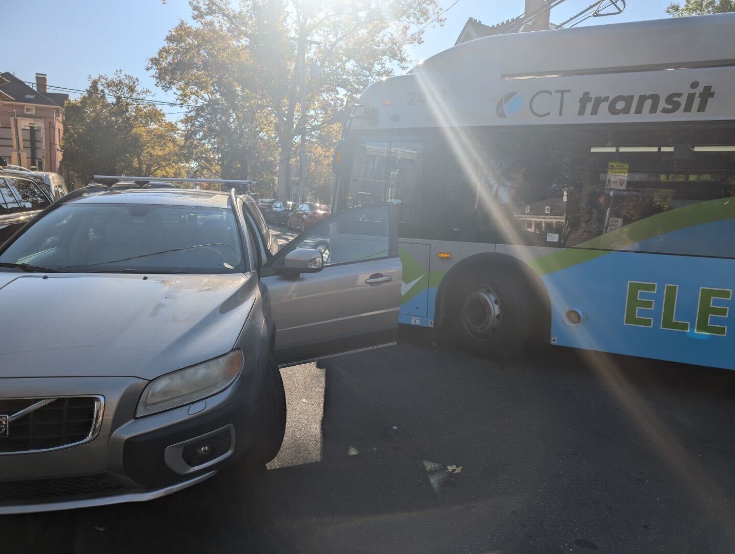 CT Transit bus involved in New Haven crash near downtown