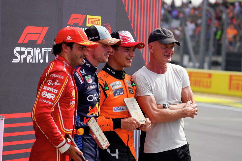 What famous celebrities went to F1 Grand Prix in Texas?