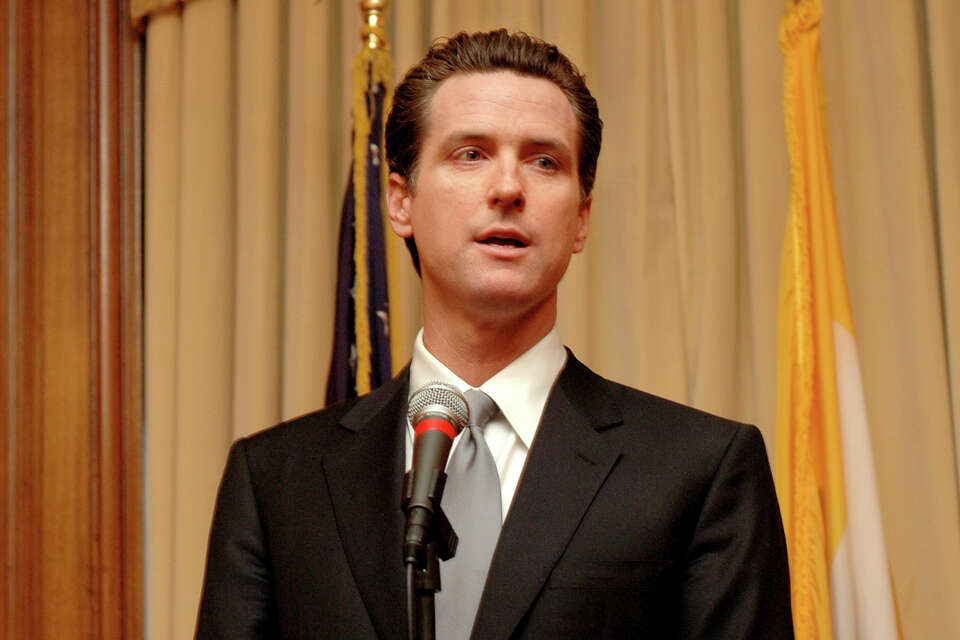 Naked yoga and a zombie mob: A look back at Newsom's weirdest election