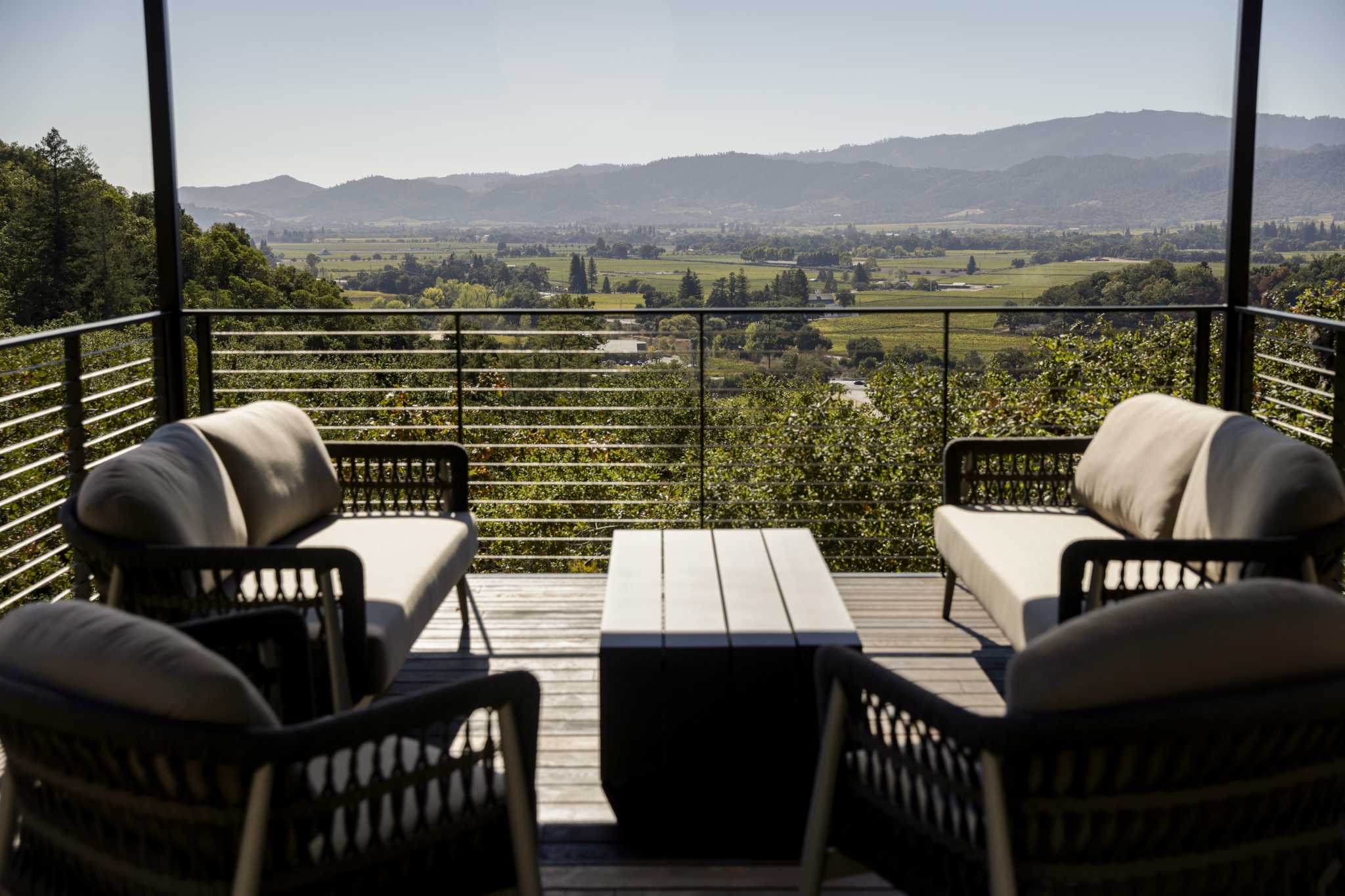 Rutherford Hill Winery unveils floating wine tasting decks