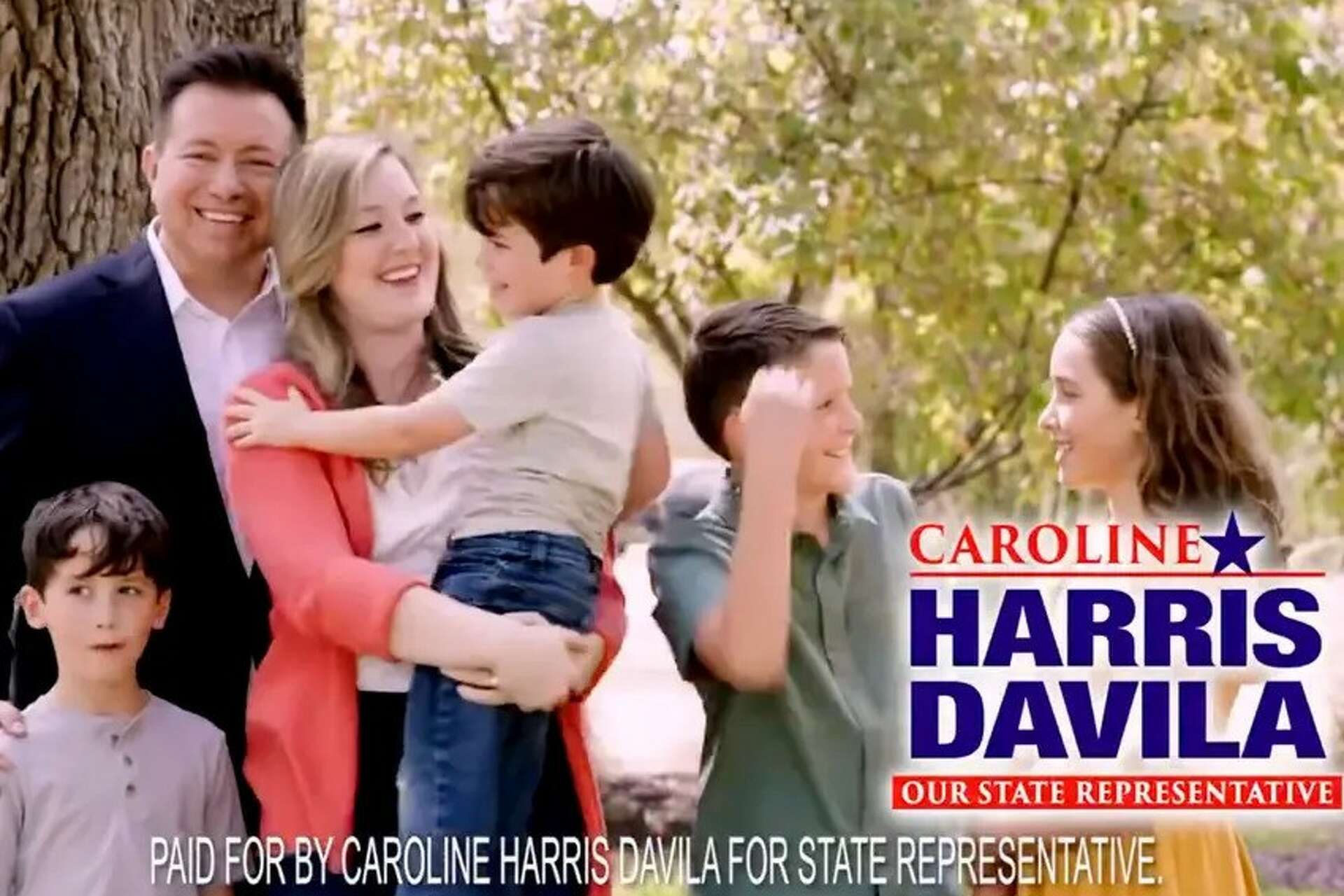 Kids in Rep. Caroline Harris Davila's ad aren't hers