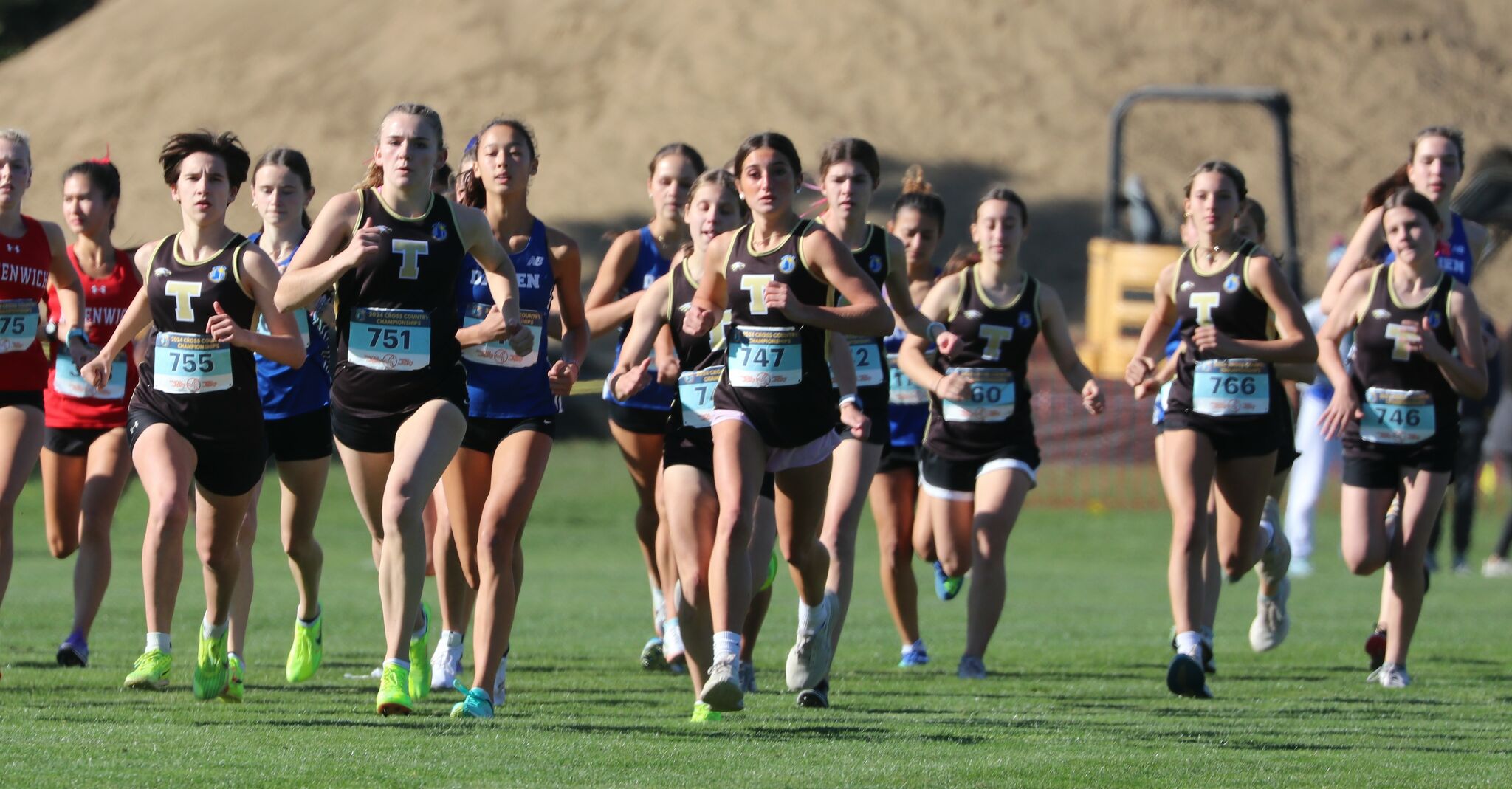 Trumbull High School girls cross country team places 4th at FCACs.