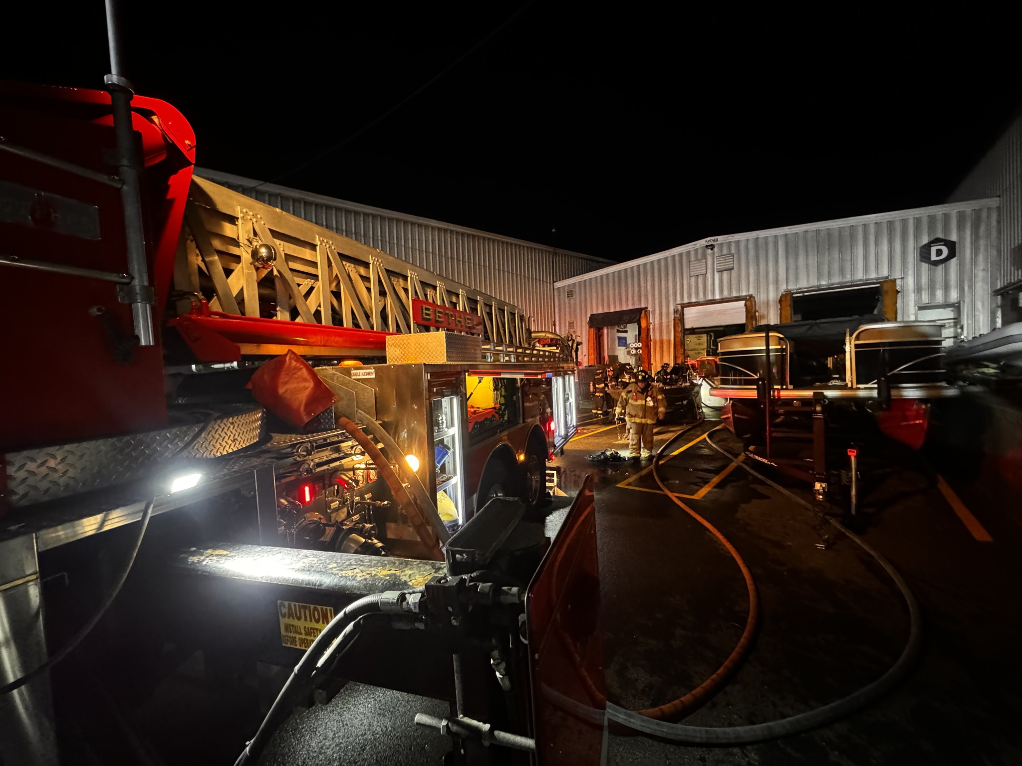 Bethel officials: Hazmat called to fire after lithium batteries found