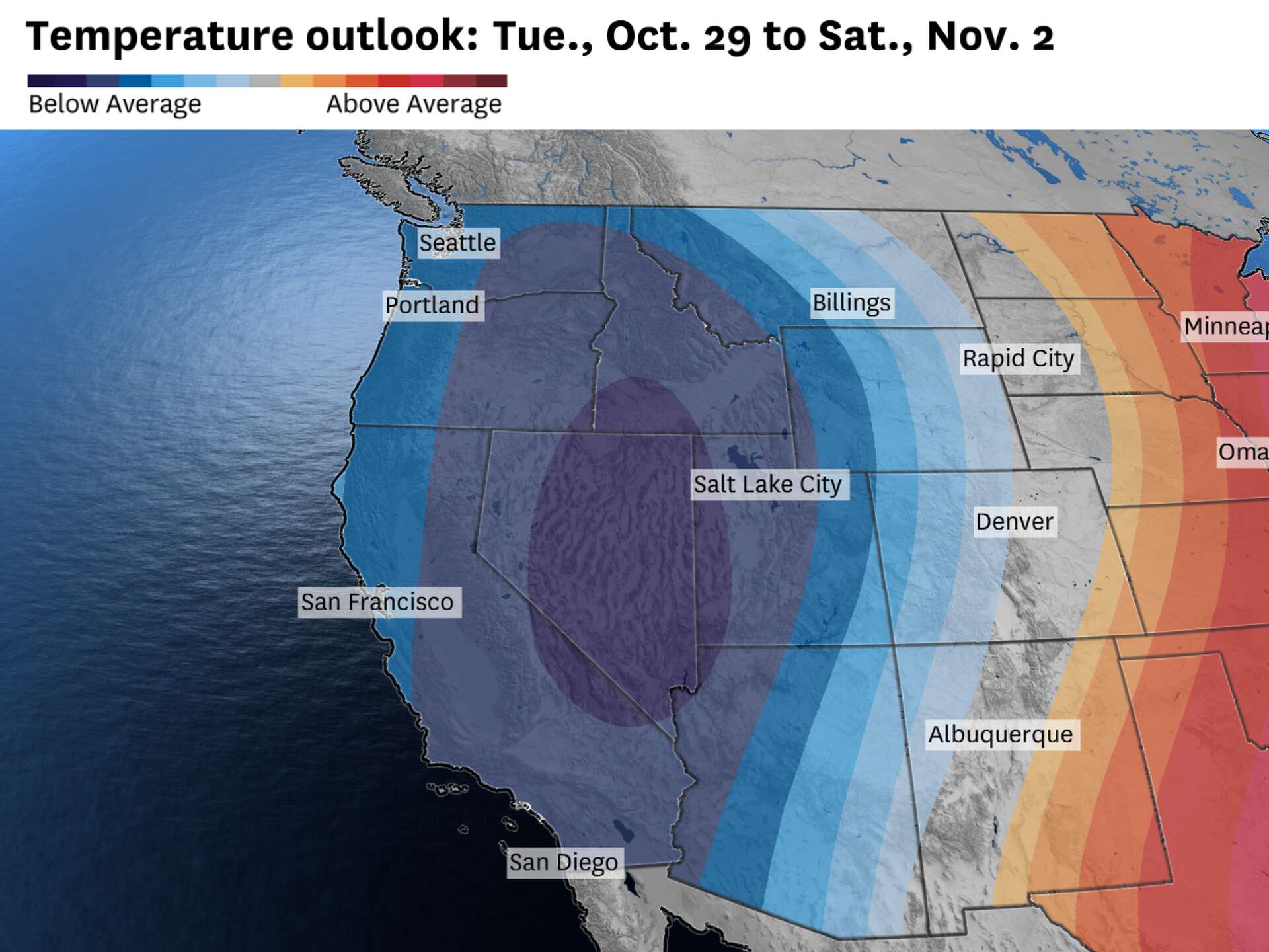 California Weather Map