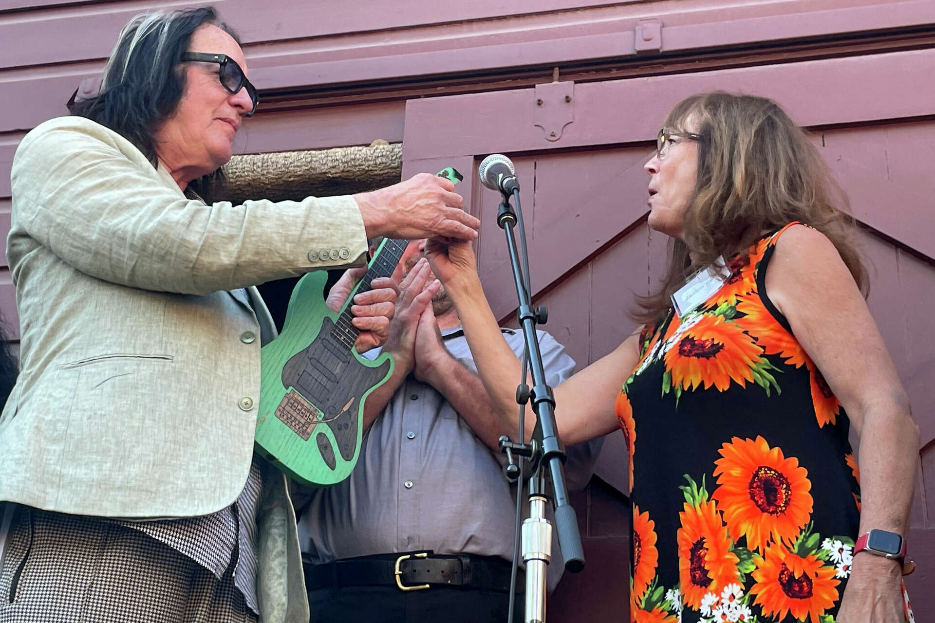 Todd Rundgren shares memories before receiving key to Woodstock