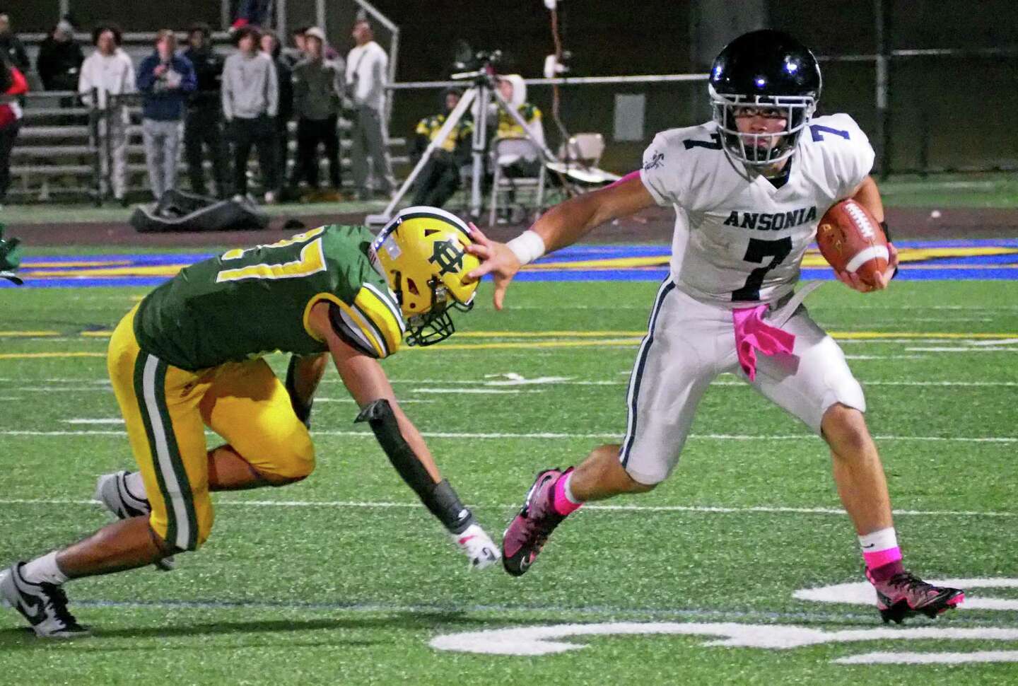 Ansonia defeats Holy Cross in CT high school football to stay unbeaten