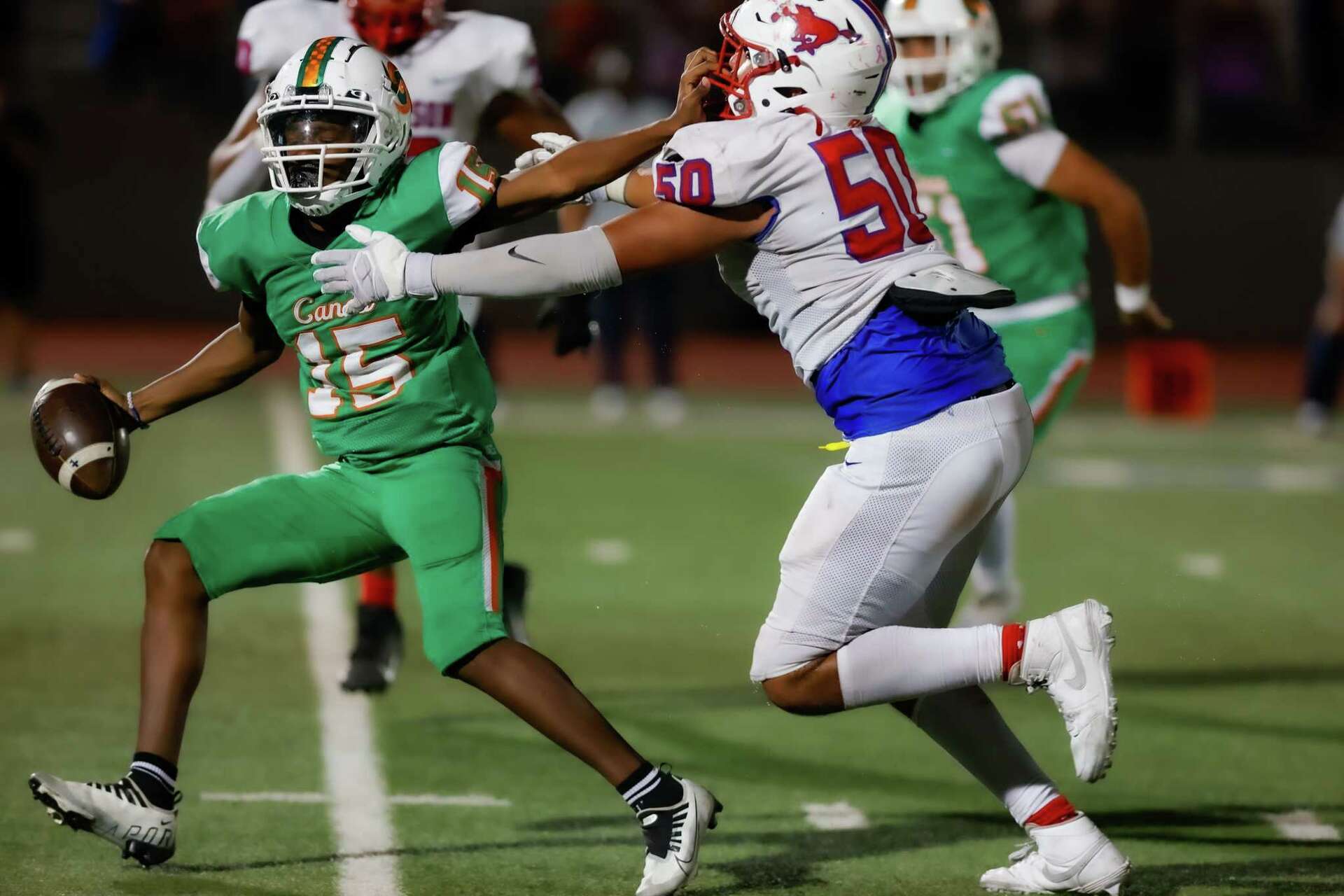 Jefferson football tops Sam Houston to bolster playoff hopes