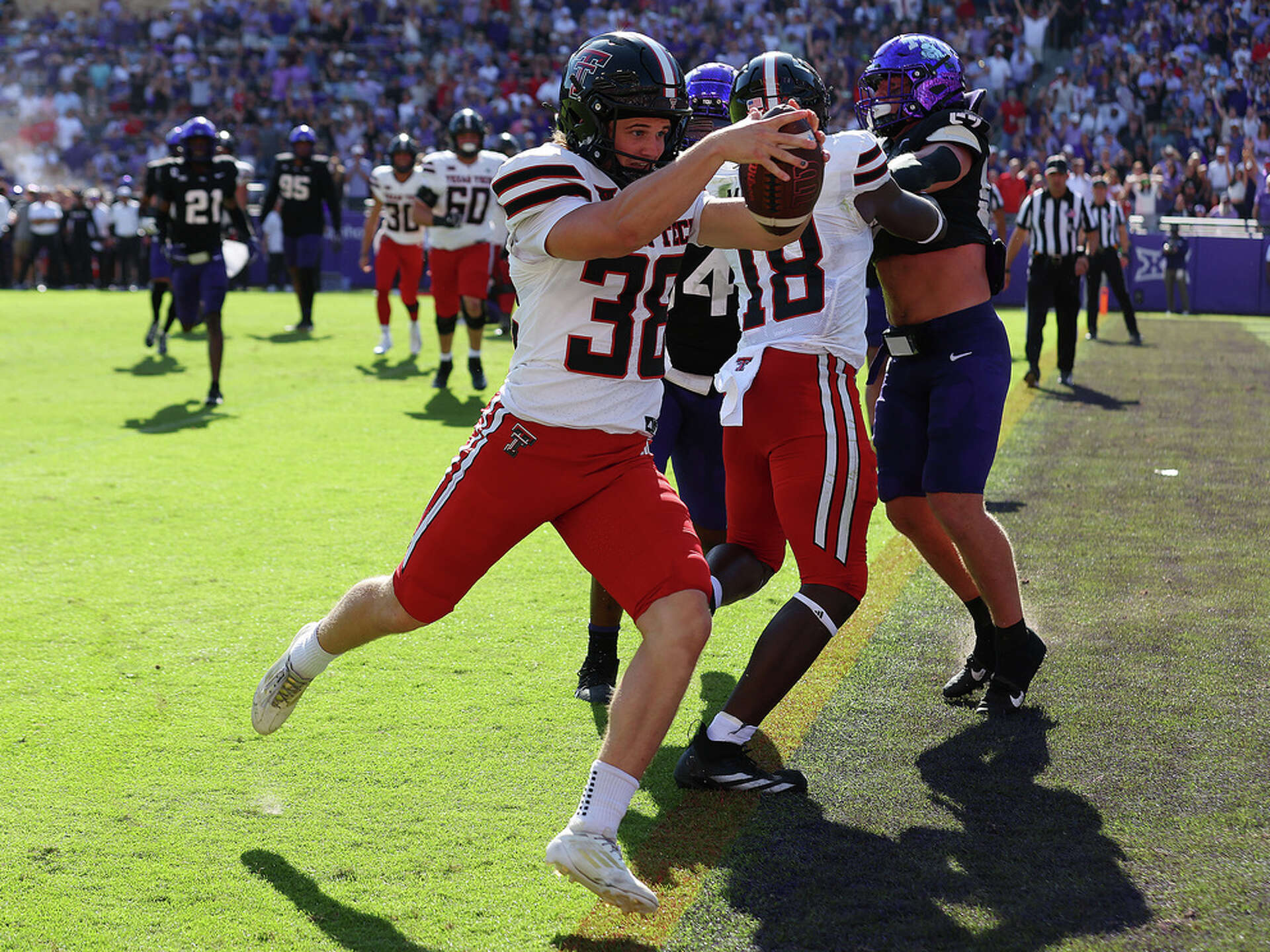 Texas Tech kicker shows 'Trump 2024 MAGA" shirt under his jersey