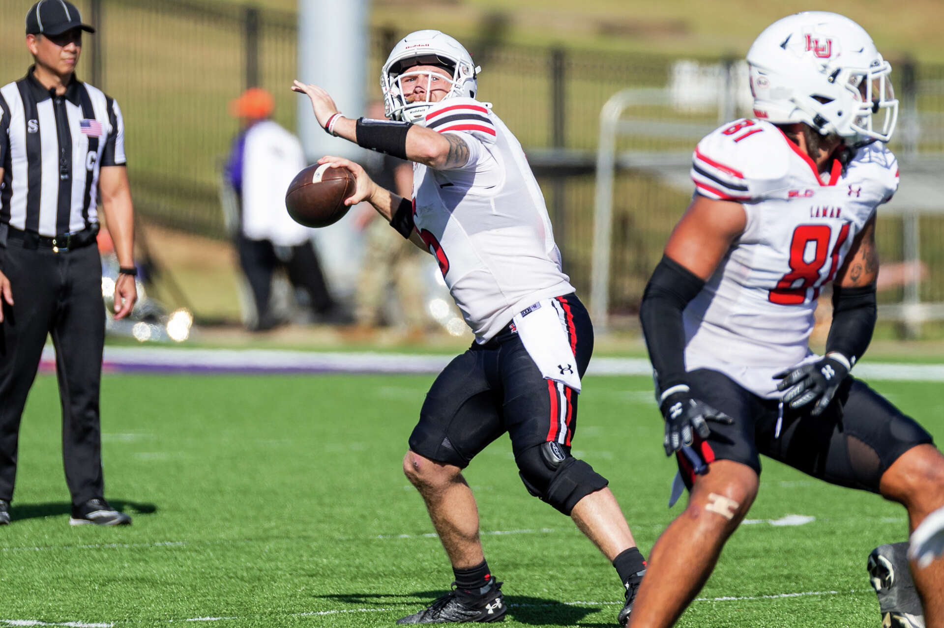 Lamar QB Robert Coleman impressing coach Rossomando in fall camp