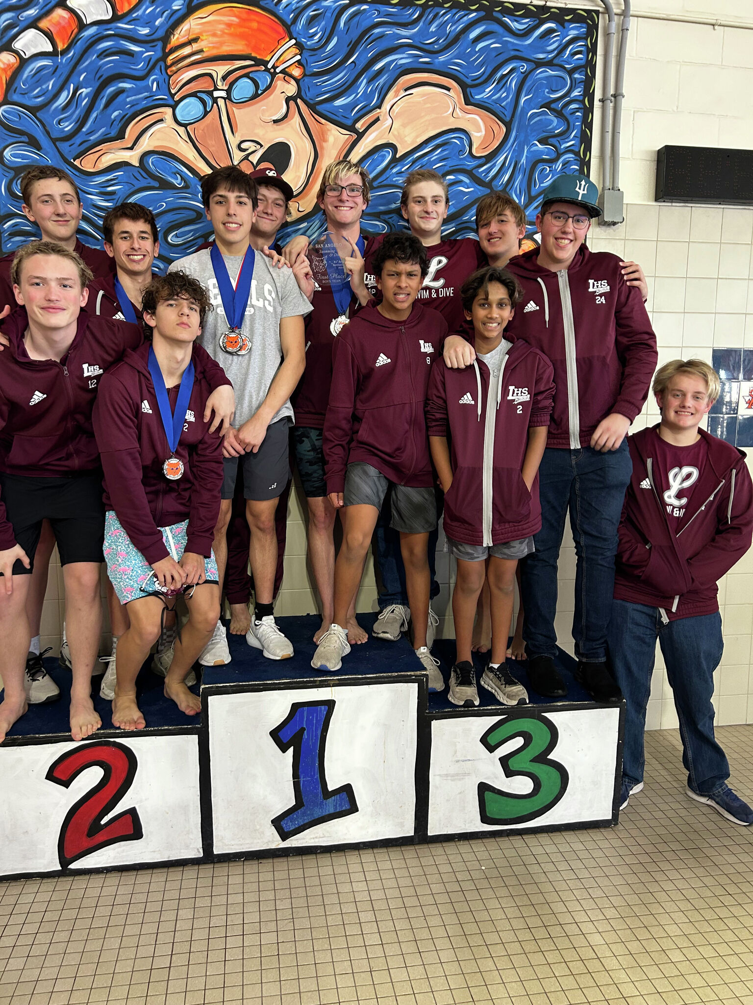 George Workman leads Legacy boys aquatics to win at San Angelo Invite