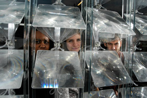 Solar energy with jewel-like curtains on windows